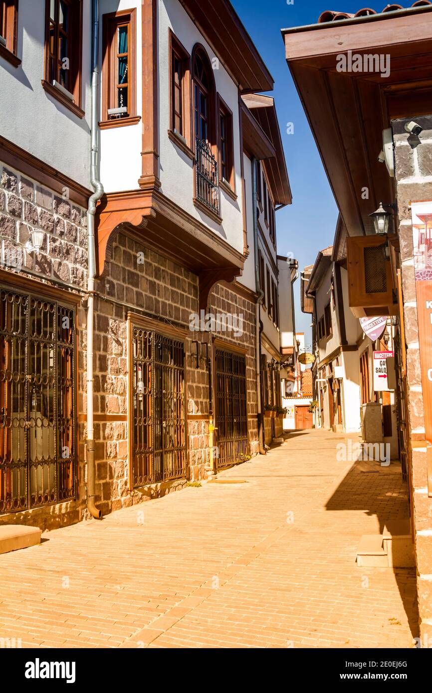 traditional Turkish houses in Ankara, Turkey Stock Photo - Alamy