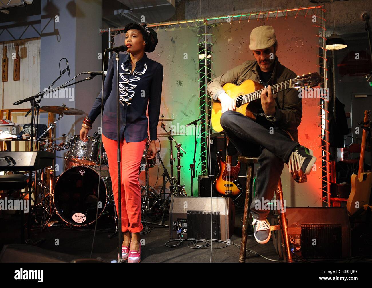 Imani performs hi-res stock photography and images - Alamy