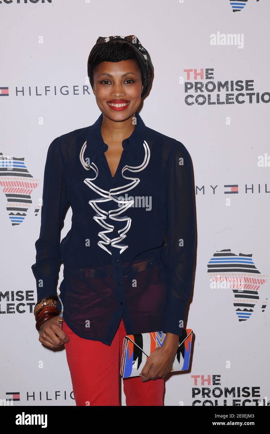 Imani attends Preppy with a twist African Event at Tommy Hilfiger's ...