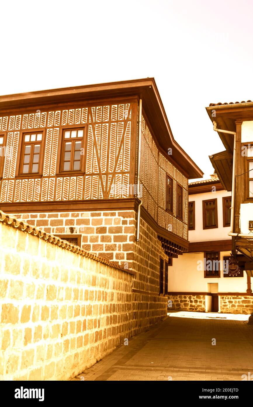 traditional Turkish houses in Ankara, Turkey Stock Photo - Alamy
