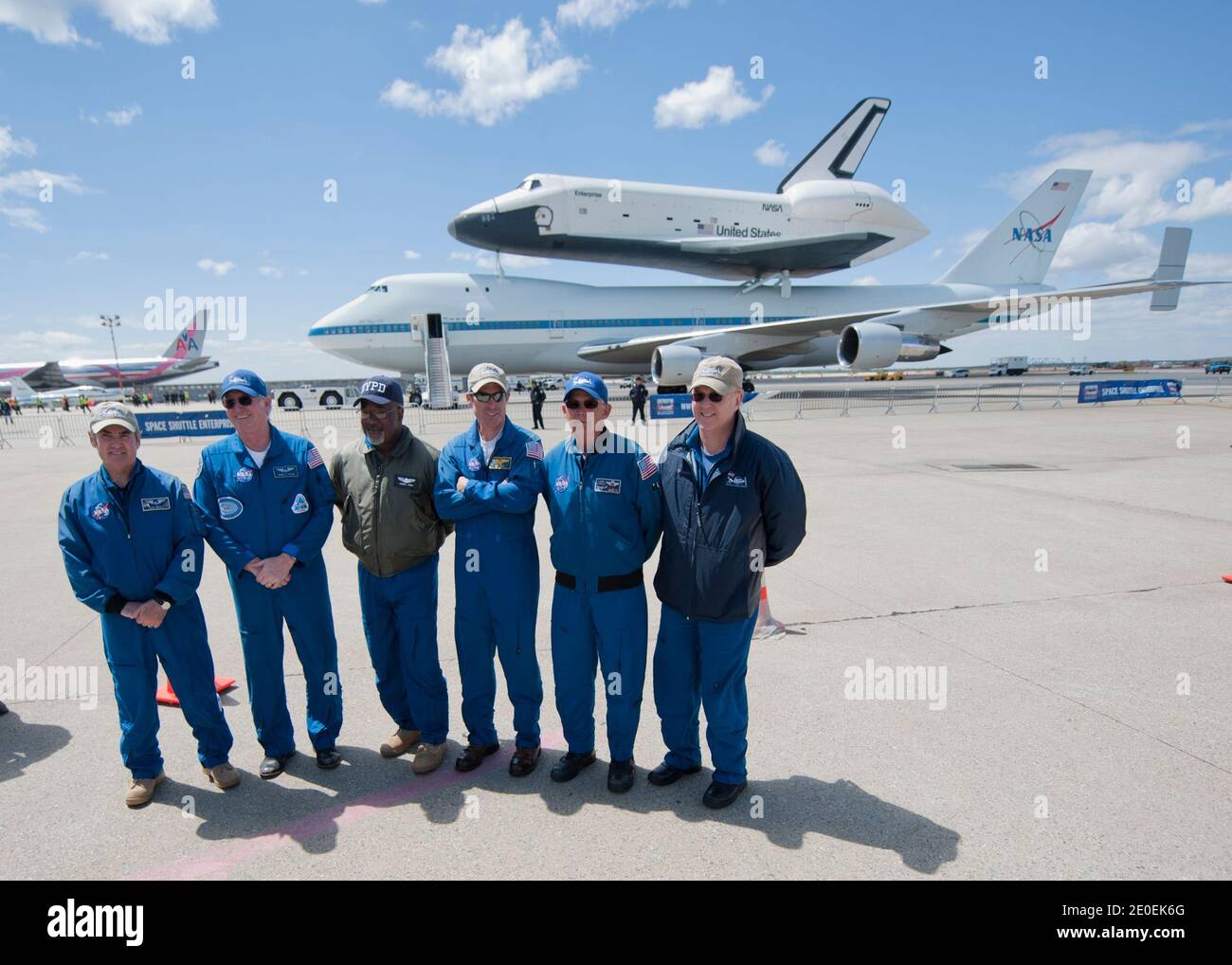 Enterprise Shuttle Crew (l-r) Ace Beall, Henry Taylor, Darrell Hood ...