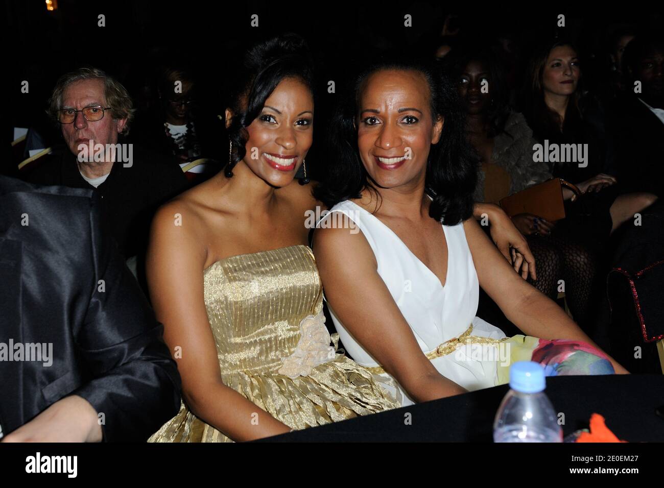 Sandra Bisson and Vincent McDoom attending Miss Black 2012 election ...