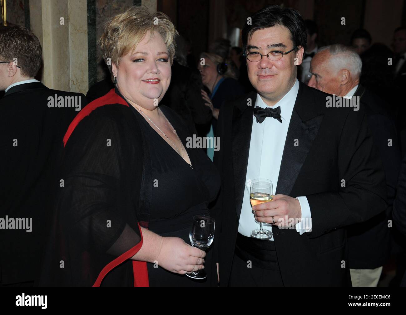 Soprano Stephanie Blythe (L) and American conductor Alan Gilbert attend ...