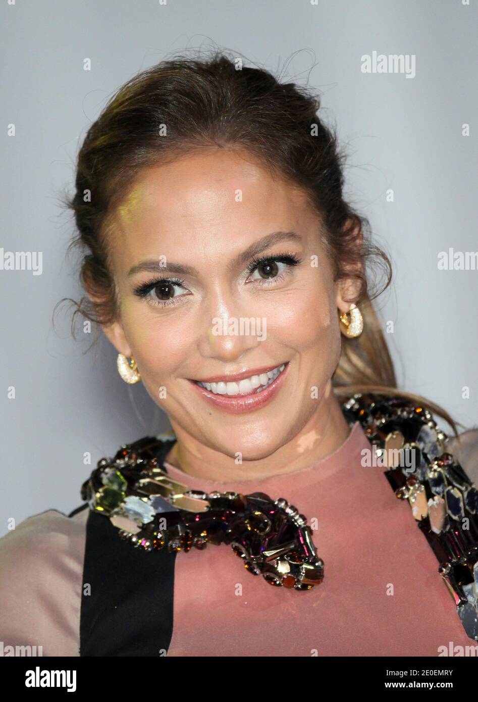 Jennifer Lopez attends a press conference to announce the upcoming ...