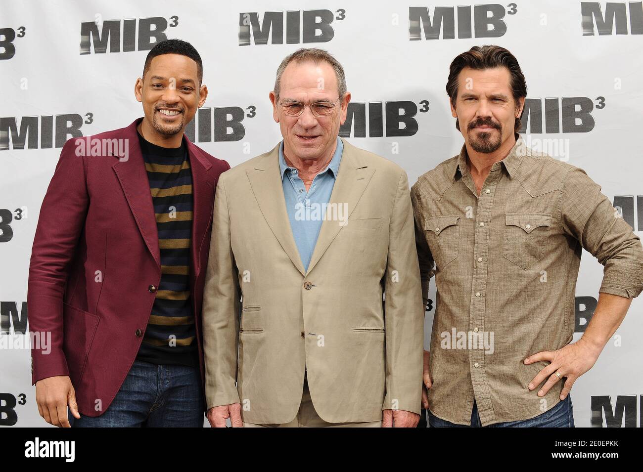 Will Smith, Tommy Lee Jones and Josh Brolin attend the Men in Black 3 photocall at the Four ...