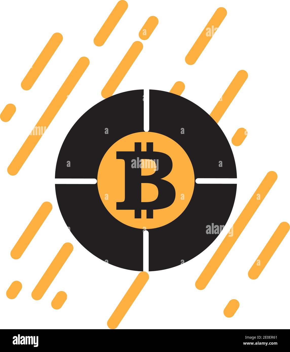 Bitcoin icon vector illustration design Stock Vector Image & Art - Alamy