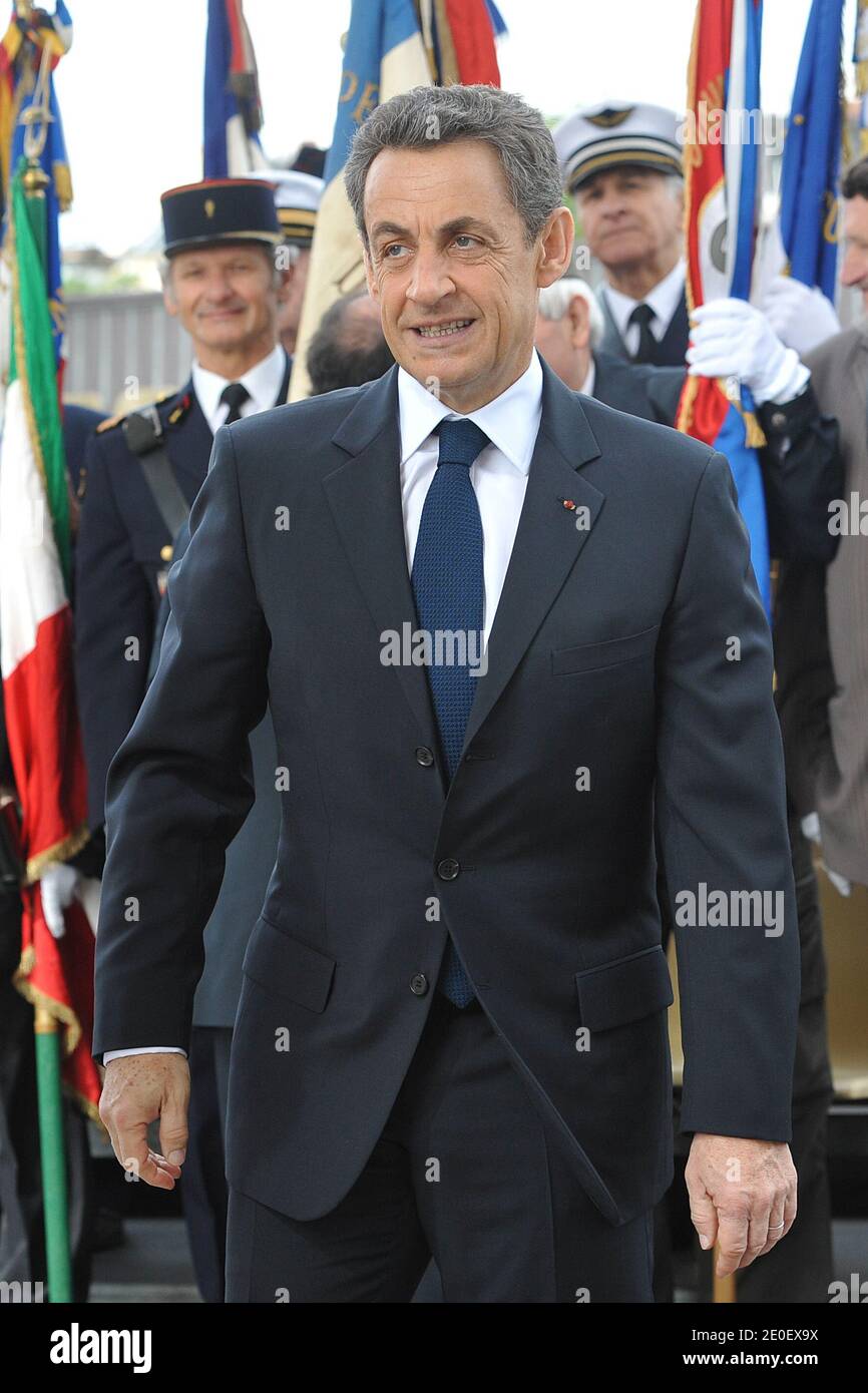 Outgoing French President Nicolas Sarkozy is pictured at the Arc de ...