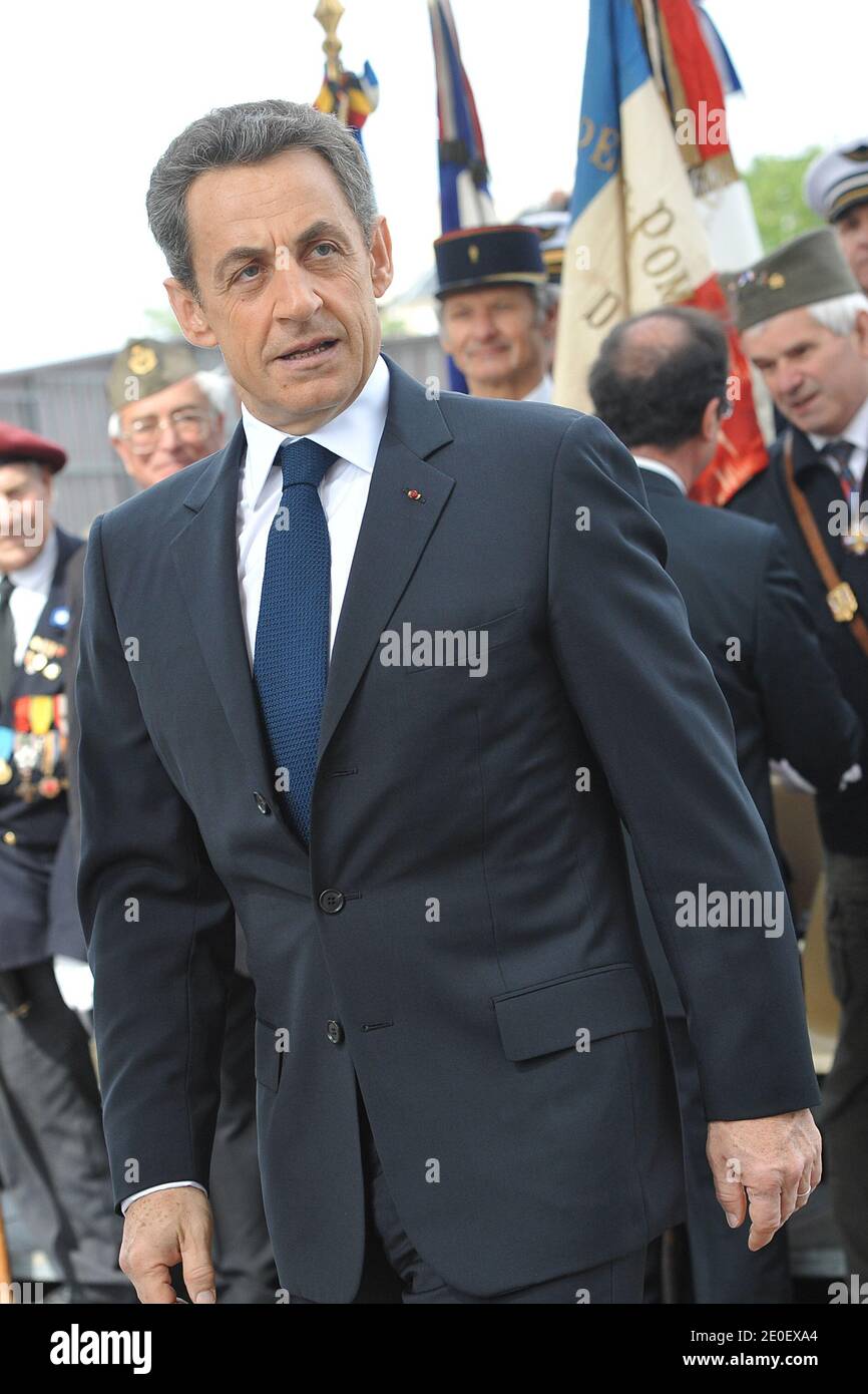 Outgoing French President Nicolas Sarkozy is pictured at the Arc de ...