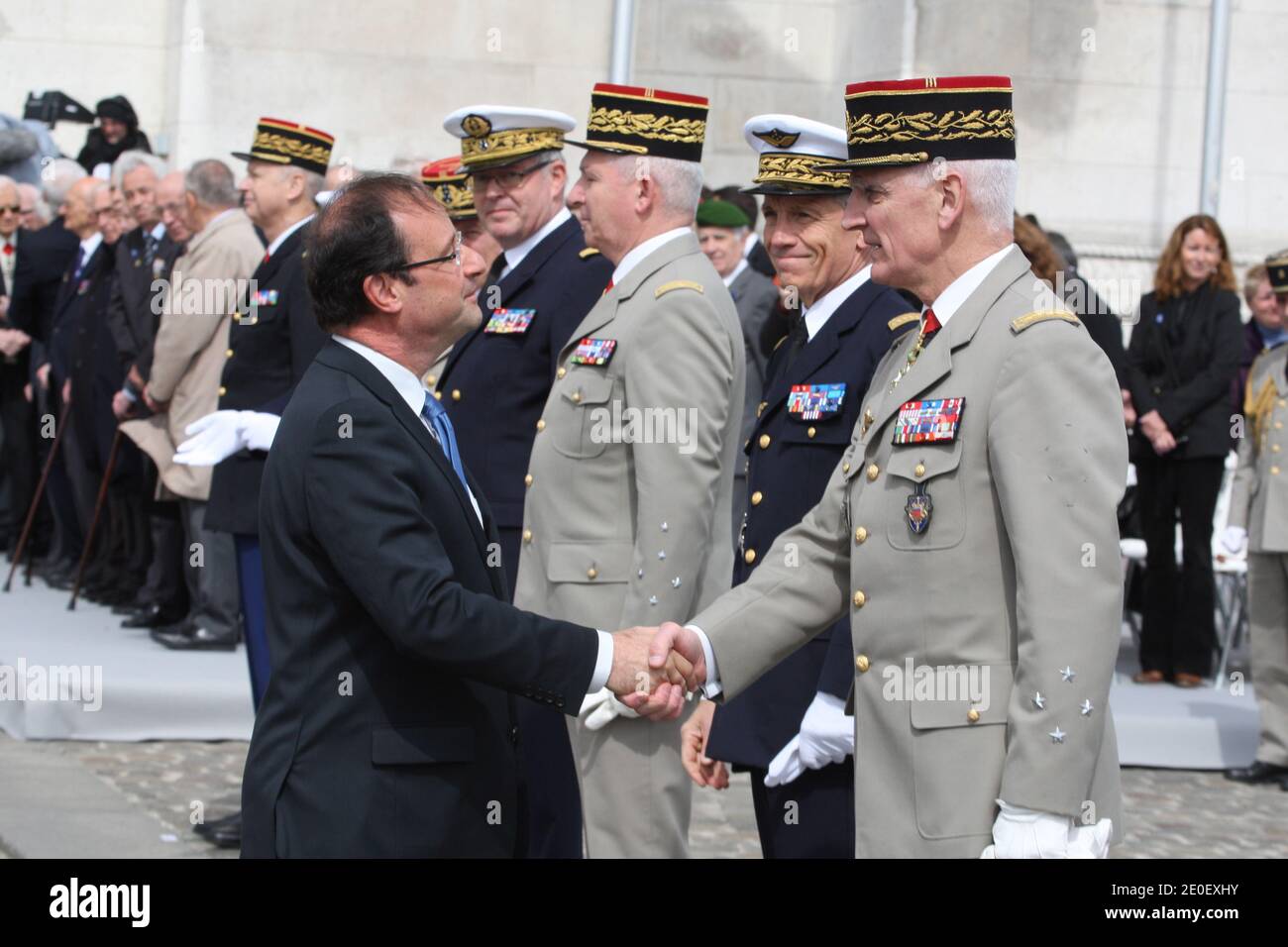 President-elect Francois Hollande and Bruno Dary are pictured at the ...