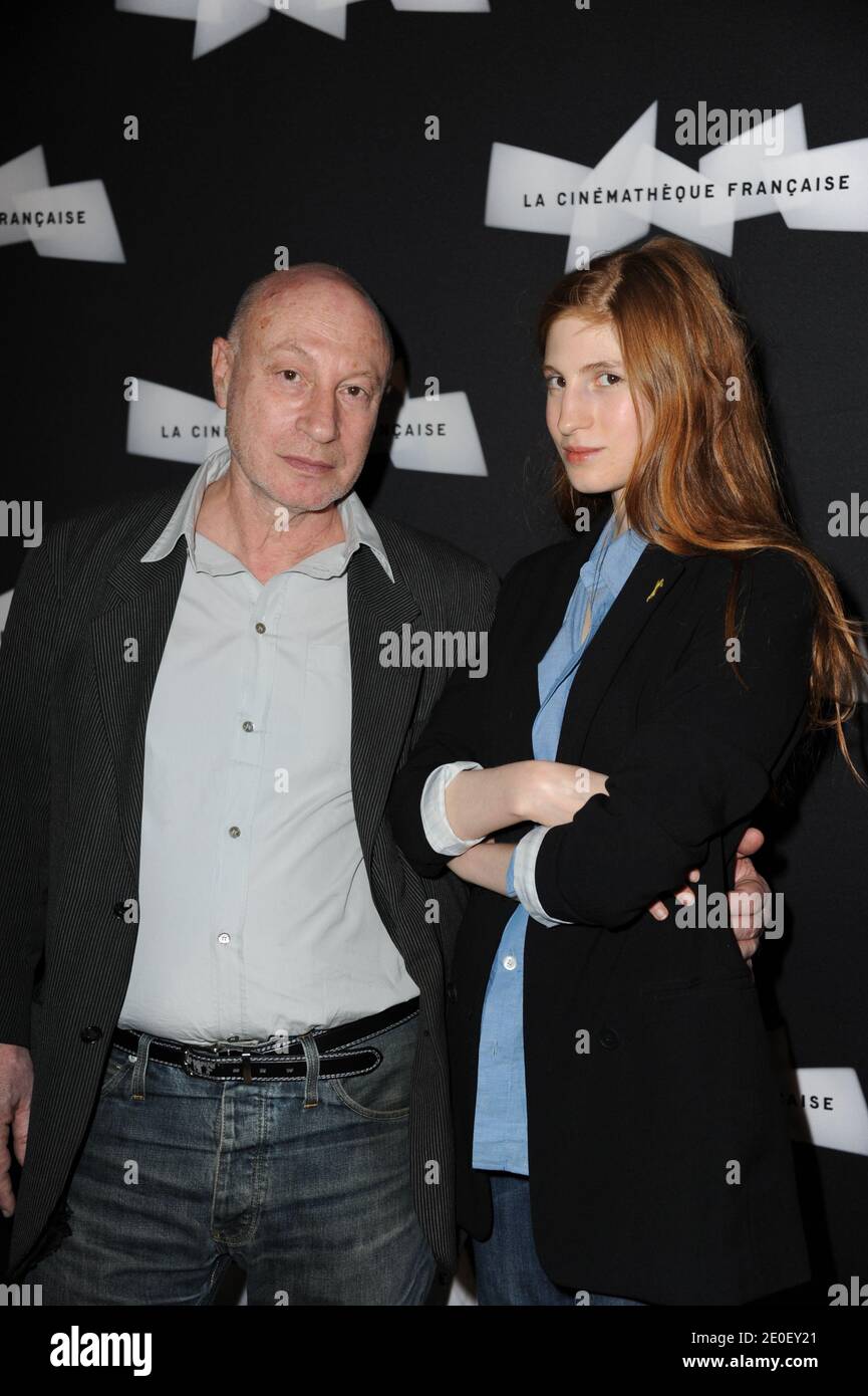 Pascal Bonitzer and his daughter Agathe Bonitzer arriving to the Bulle ...