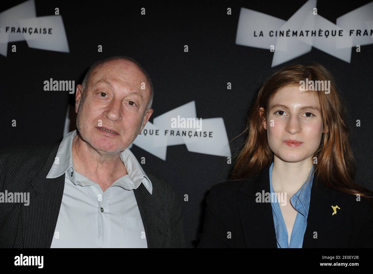 Pascal Bonitzer and his daughter Agathe Bonitzer arriving to the Bulle ...