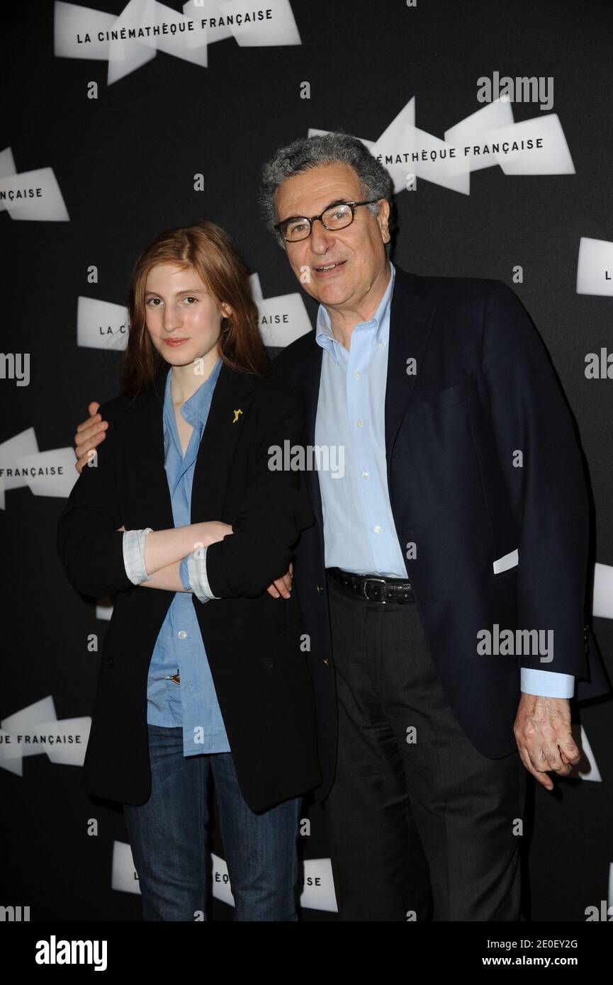 Agathe Bonitzer and Serge Toubiana arriving to the Bulle Ogier movie ...