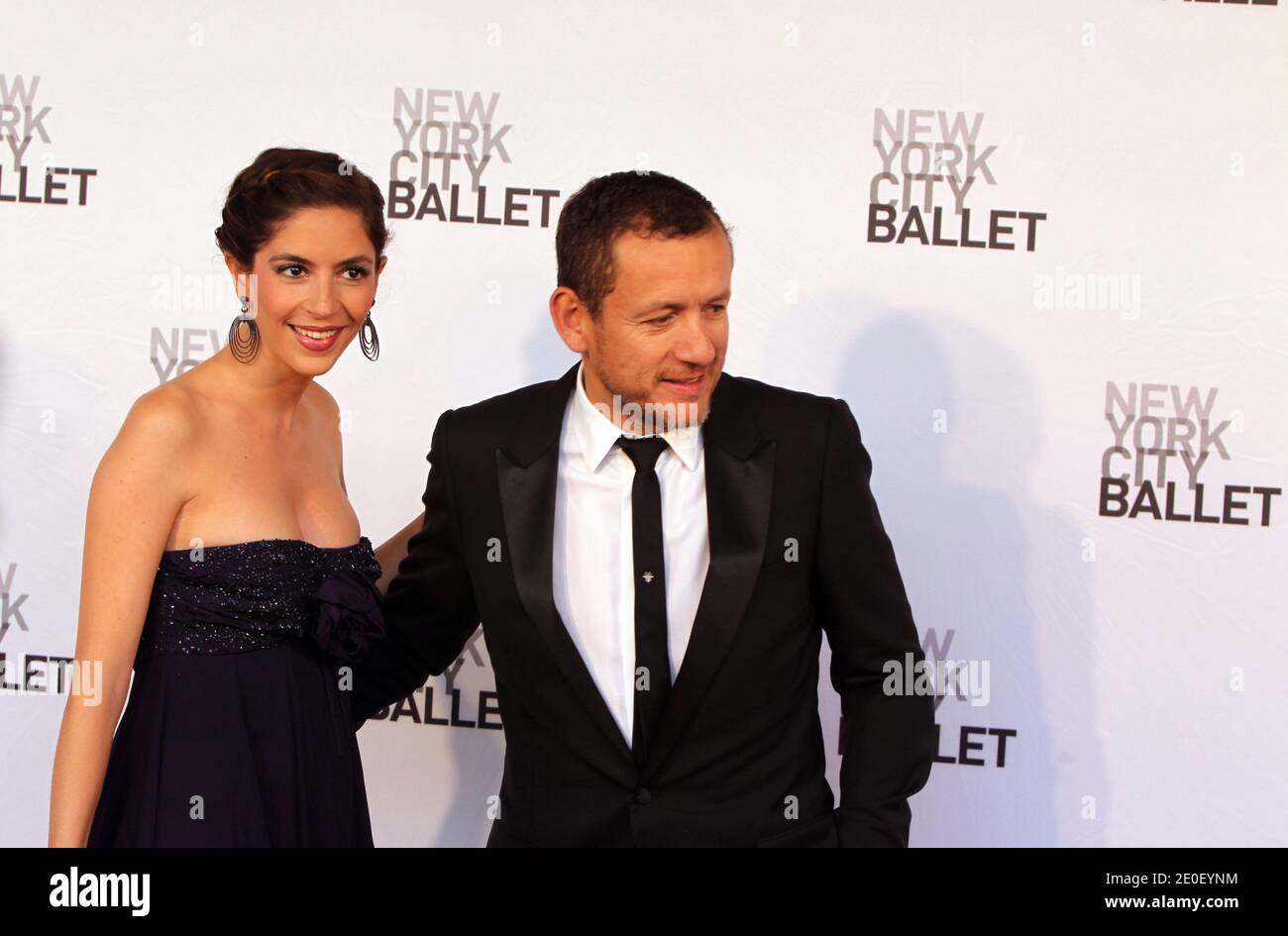 French actor Dany Boon with his wife Yael Harris attend the 2012 New ...