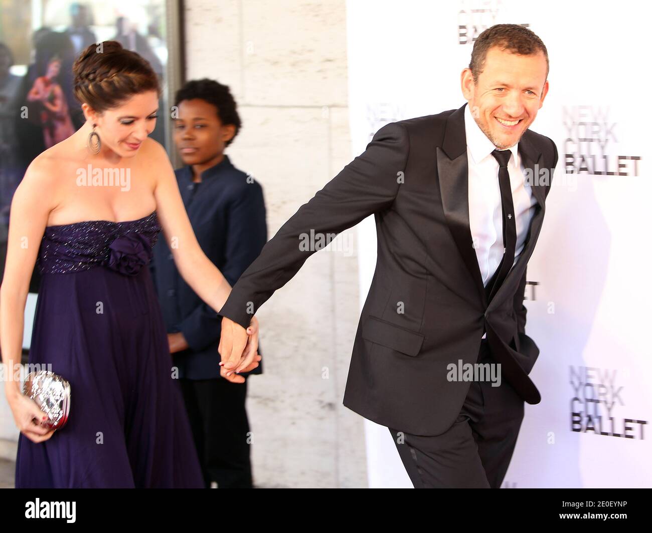 French actor Dany Boon with his wife Yael Harris attend the 2012 New ...