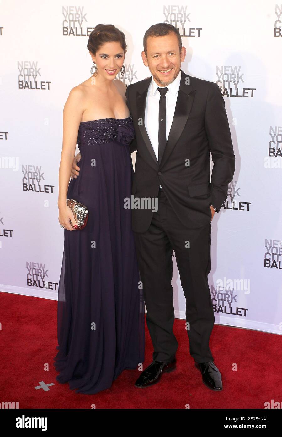 French actor Dany Boon with his wife Yael Harris attend the 2012 New ...