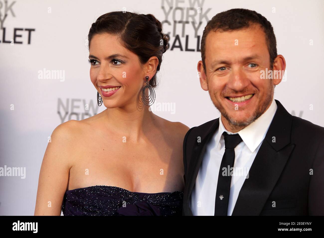 French actor Dany Boon with his wife Yael Harris attend the 2012 New ...