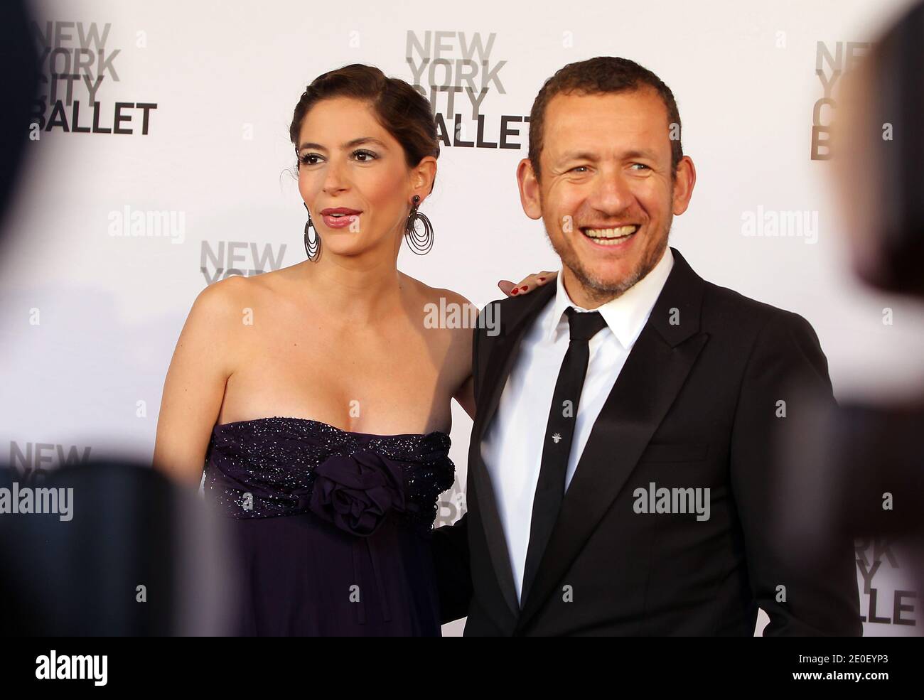 French actor Dany Boon with his wife Yael Harris attend the 2012 New ...