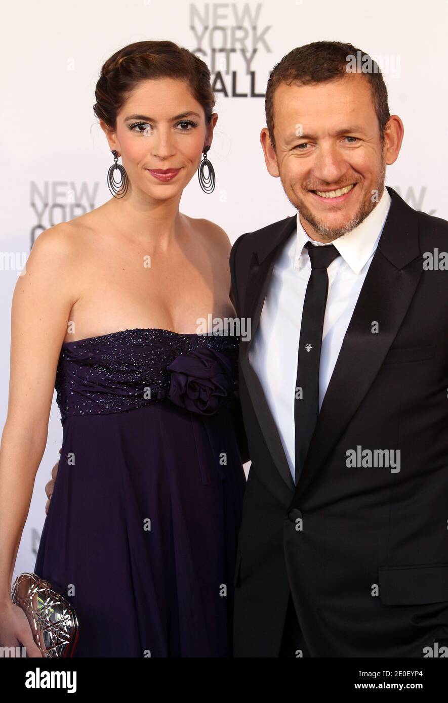 French actor Dany Boon with his wife Yael Harris attend the 2012 New ...