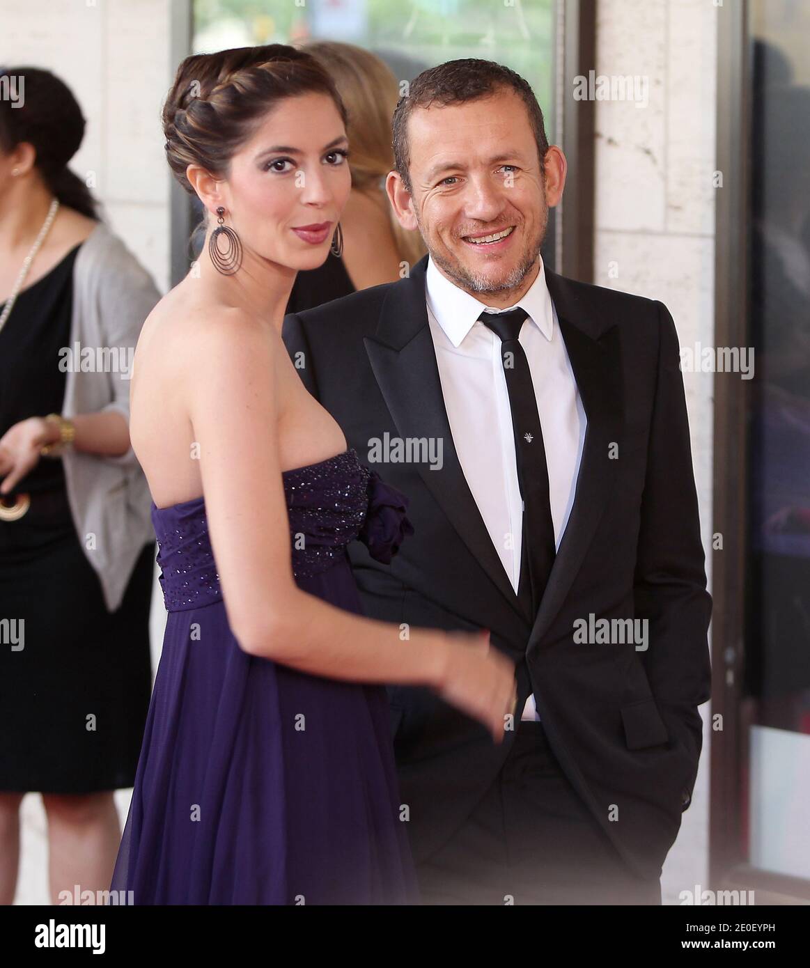 French actor Dany Boon with his wife Yael Harris attend the 2012 New ...