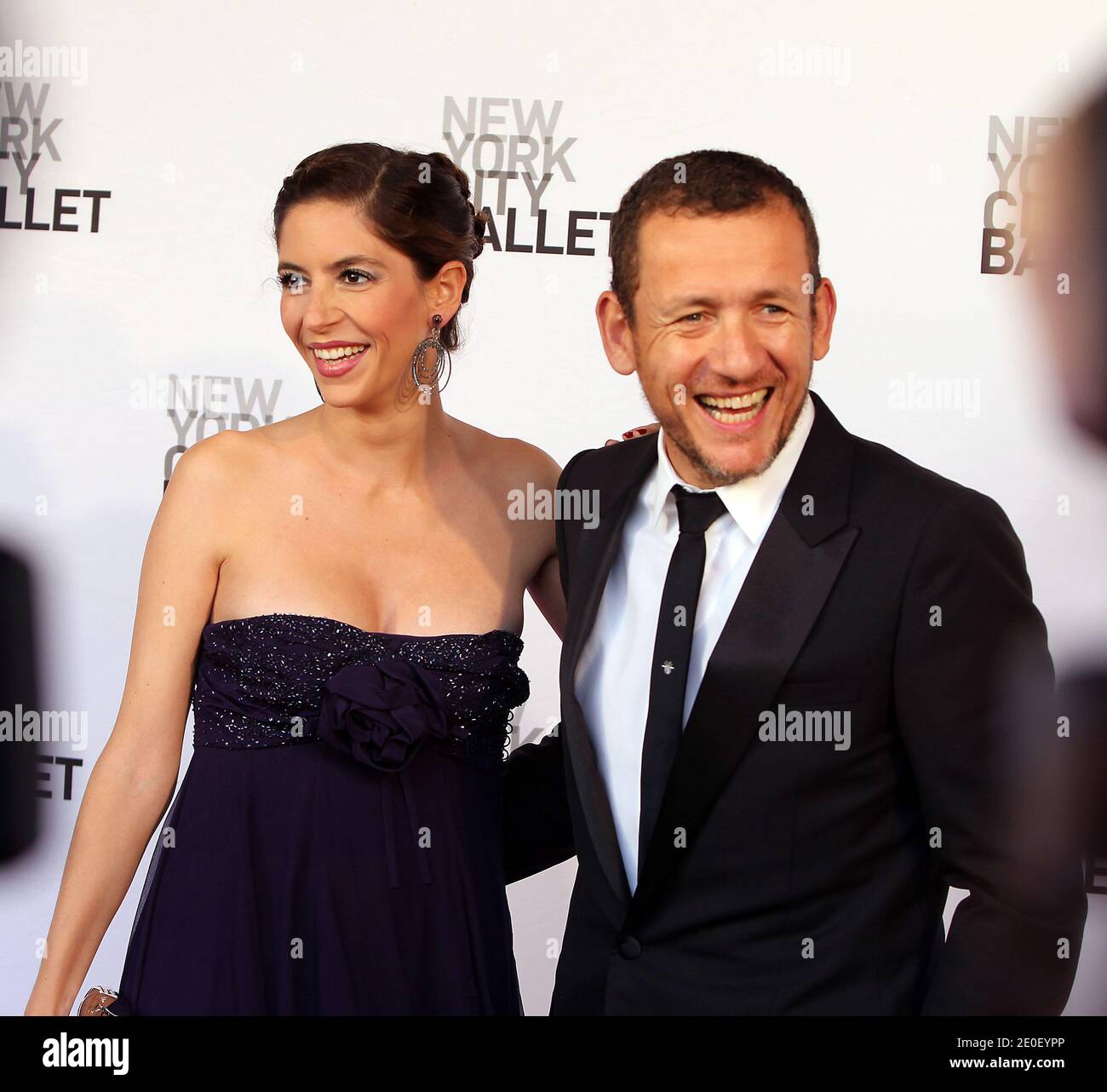French actor Dany Boon with his wife Yael Harris attend the 2012 New ...