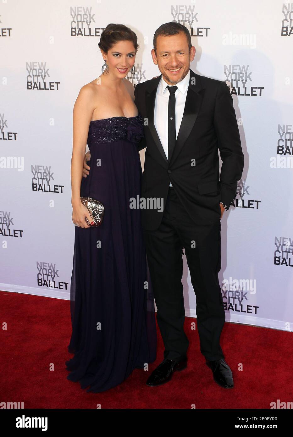 French actor Dany Boon with his wife Yael Harris attend the 2012 New ...