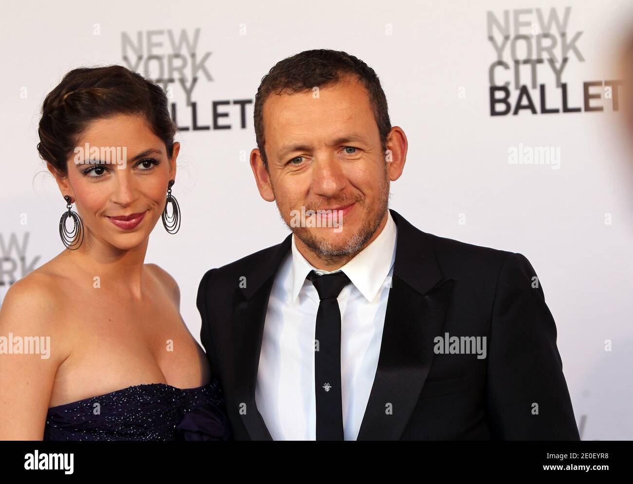 French actor Dany Boon with his wife Yael Harris attend the 2012 New ...