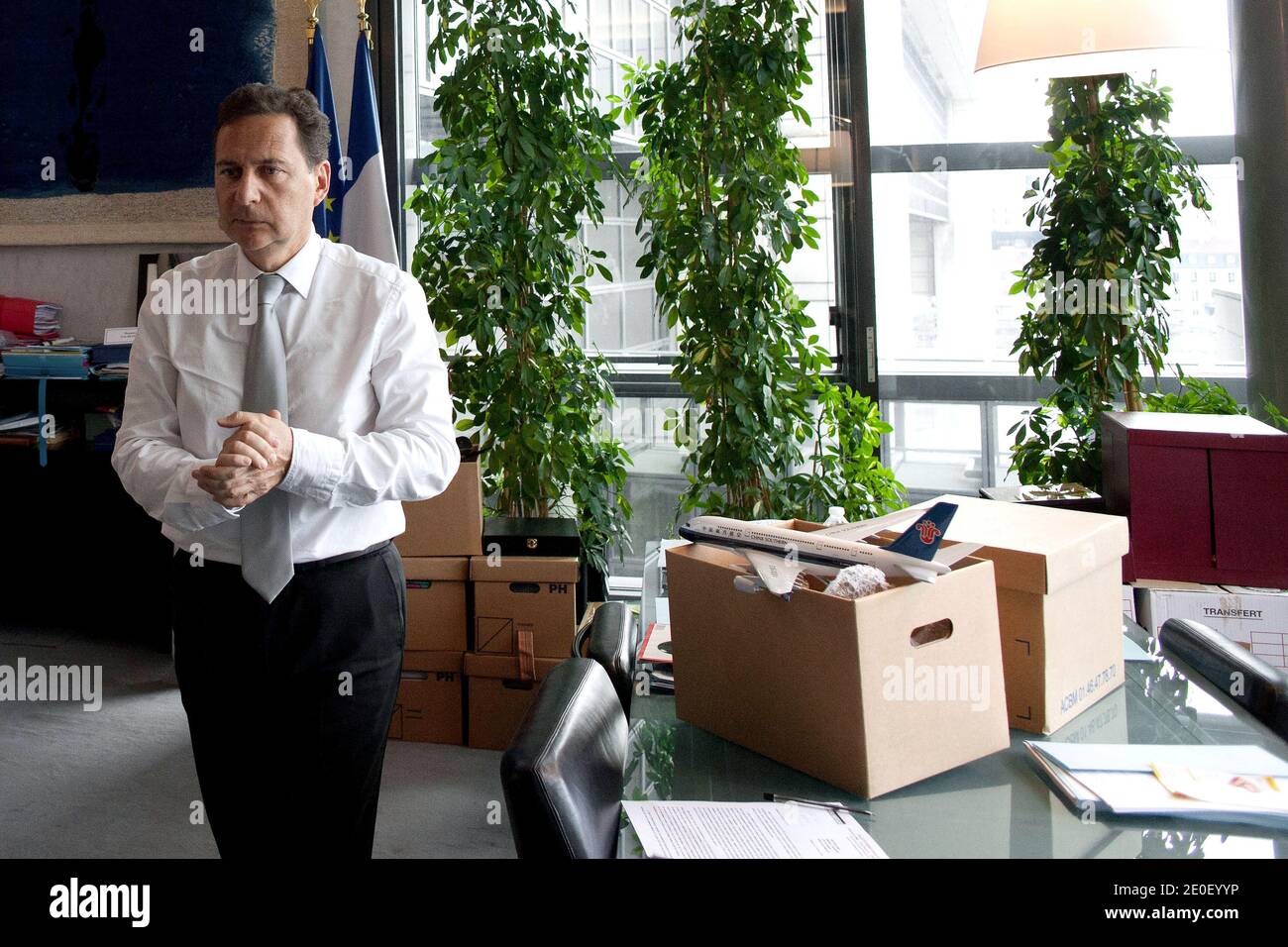 EXCLUSIVE - French Industry minister Eric Besson is pictured in his ...