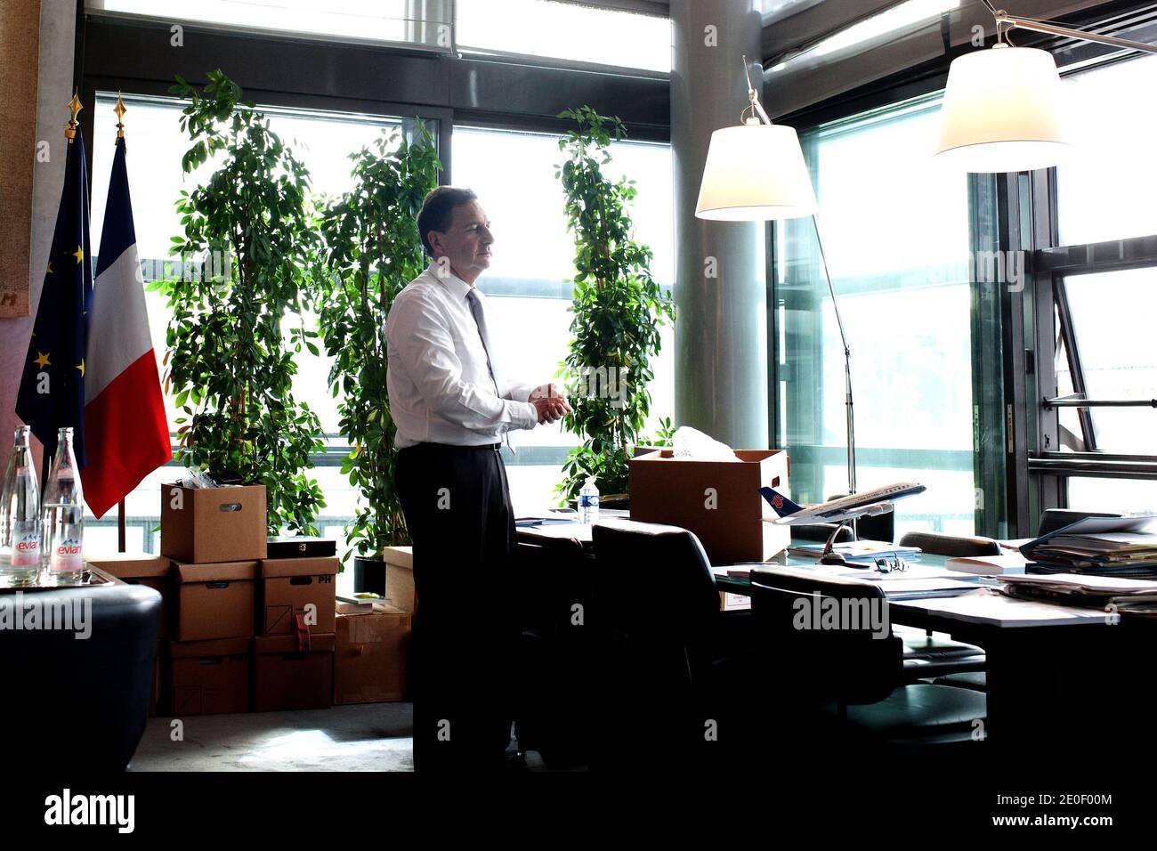 EXCLUSIVE - French Industry minister Eric Besson is pictured in his ...