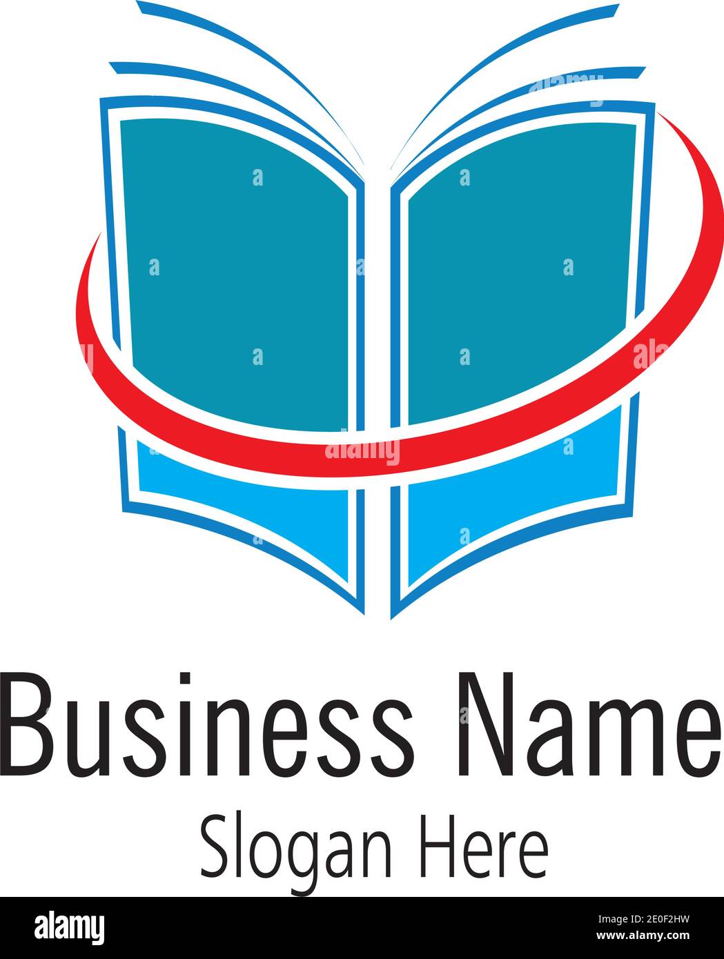 book logo and bookstore icon vector design template Book Logo Template ...