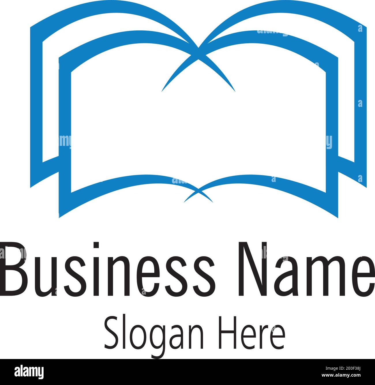 book logo and bookstore icon vector design template Book Logo Template ...