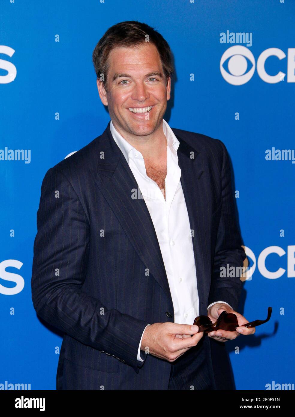 Michael Weatherly attends the CBS Network Upfront event in The Tent at ...