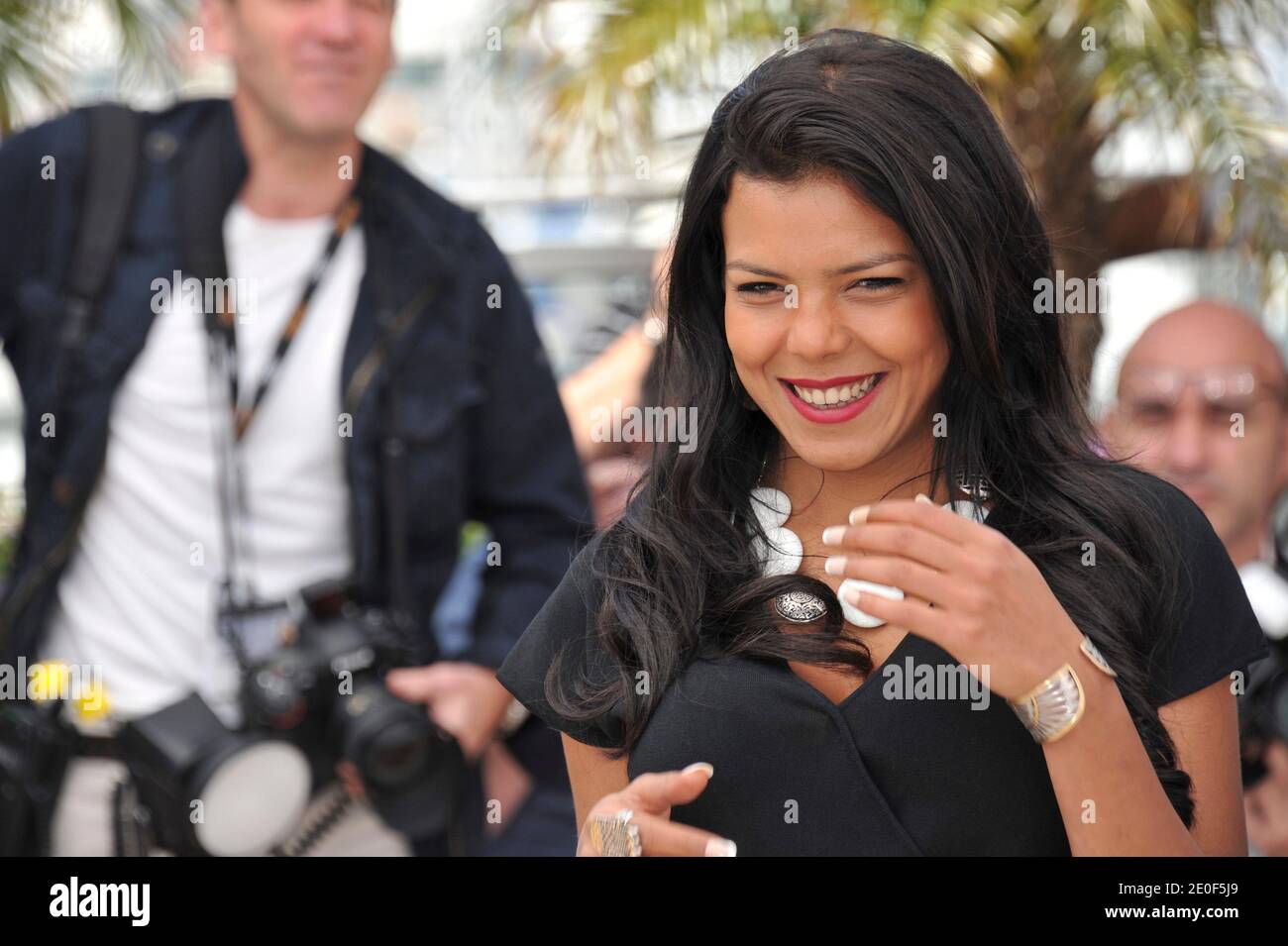 Actress Nahed El Sebai posing during the photocall of 'Baad El Mawkeaa ...