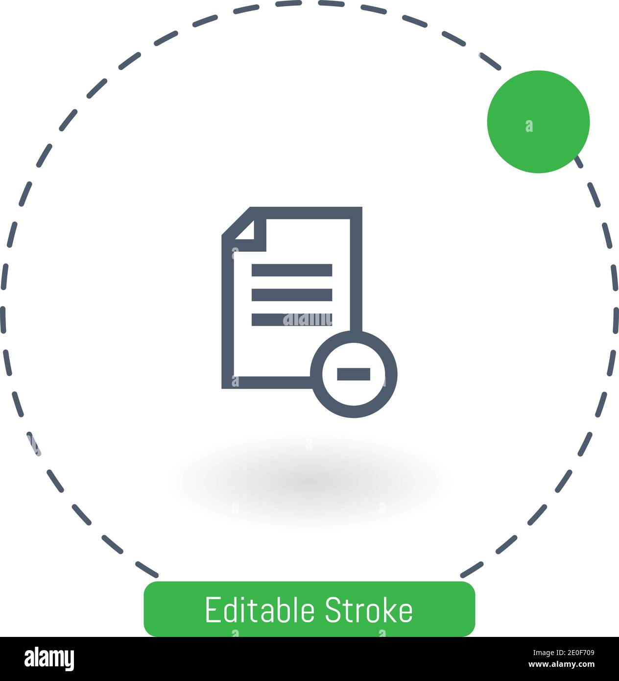 remove file vector icon editable stroke outline icons for web and mobile Stock Vector Image ...