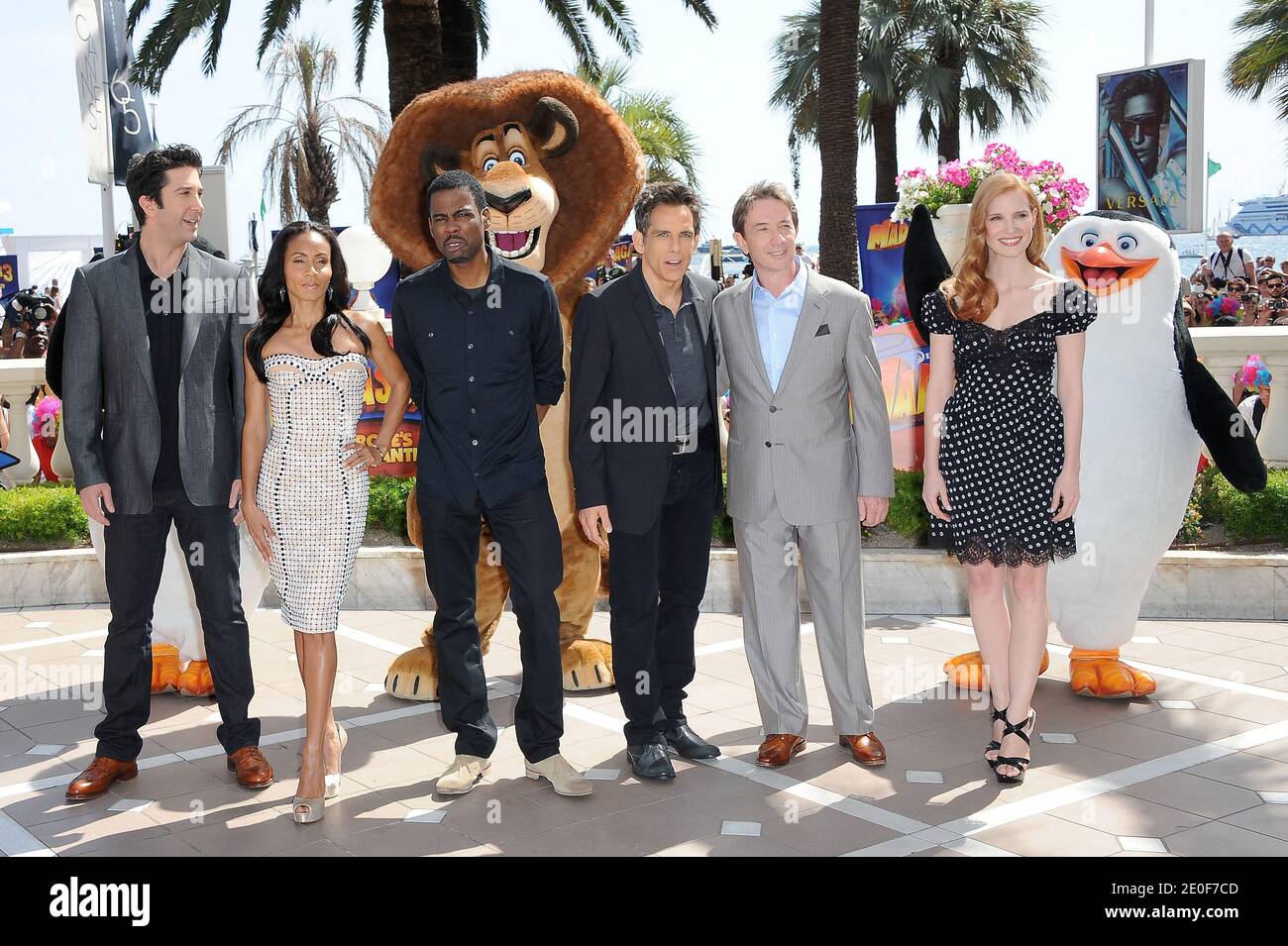 Jessica chastain david schwimmer and ben stiller madagascar 3 hi-res ...