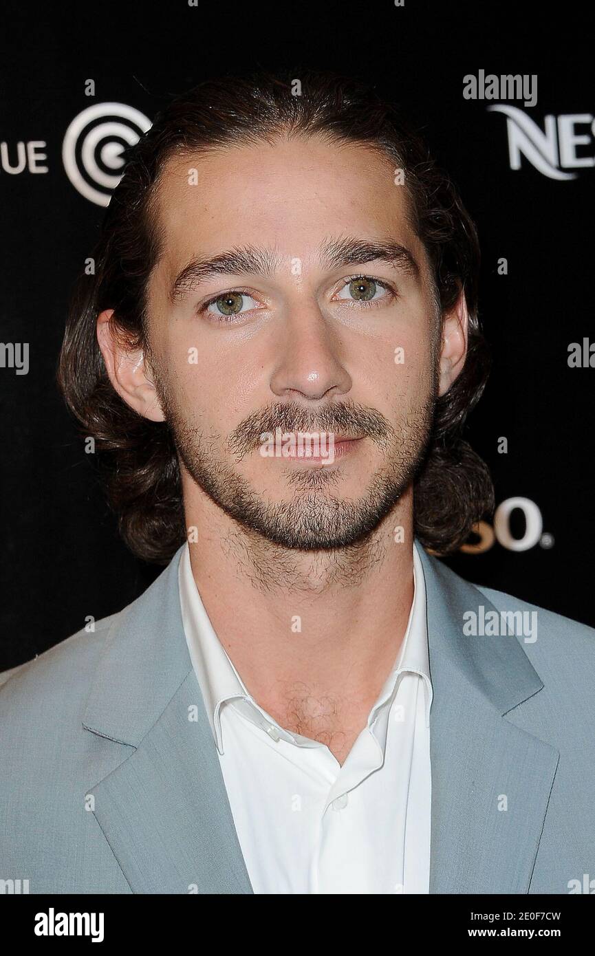 Shia LaBeouf posing at the 'Howard Cantour.com' photocall held at the ...