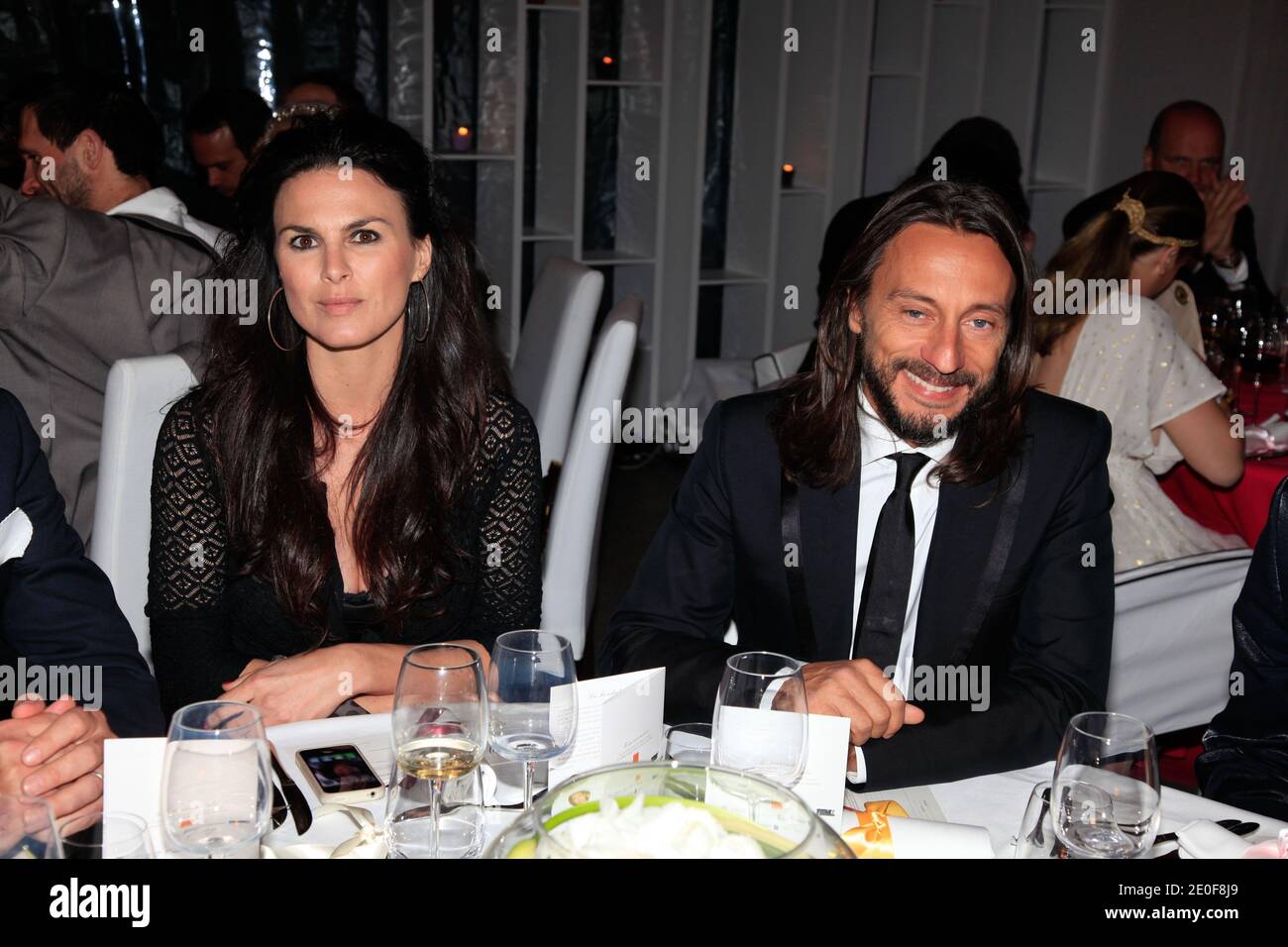 Bob Sinclar and his wife attending the Diner of Fundation PlaNet ...