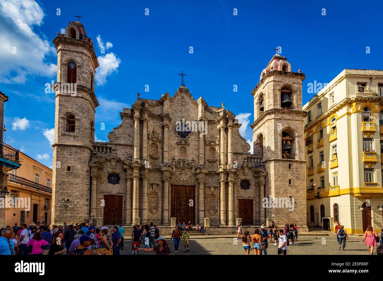 Old Havana, Cuba - March 7, 2020: Havana Cathedral serves as the seat ...