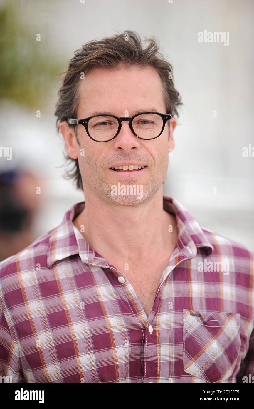 Guy Pearce posing at Lawless photocall held at the Palais Des Festivals ...
