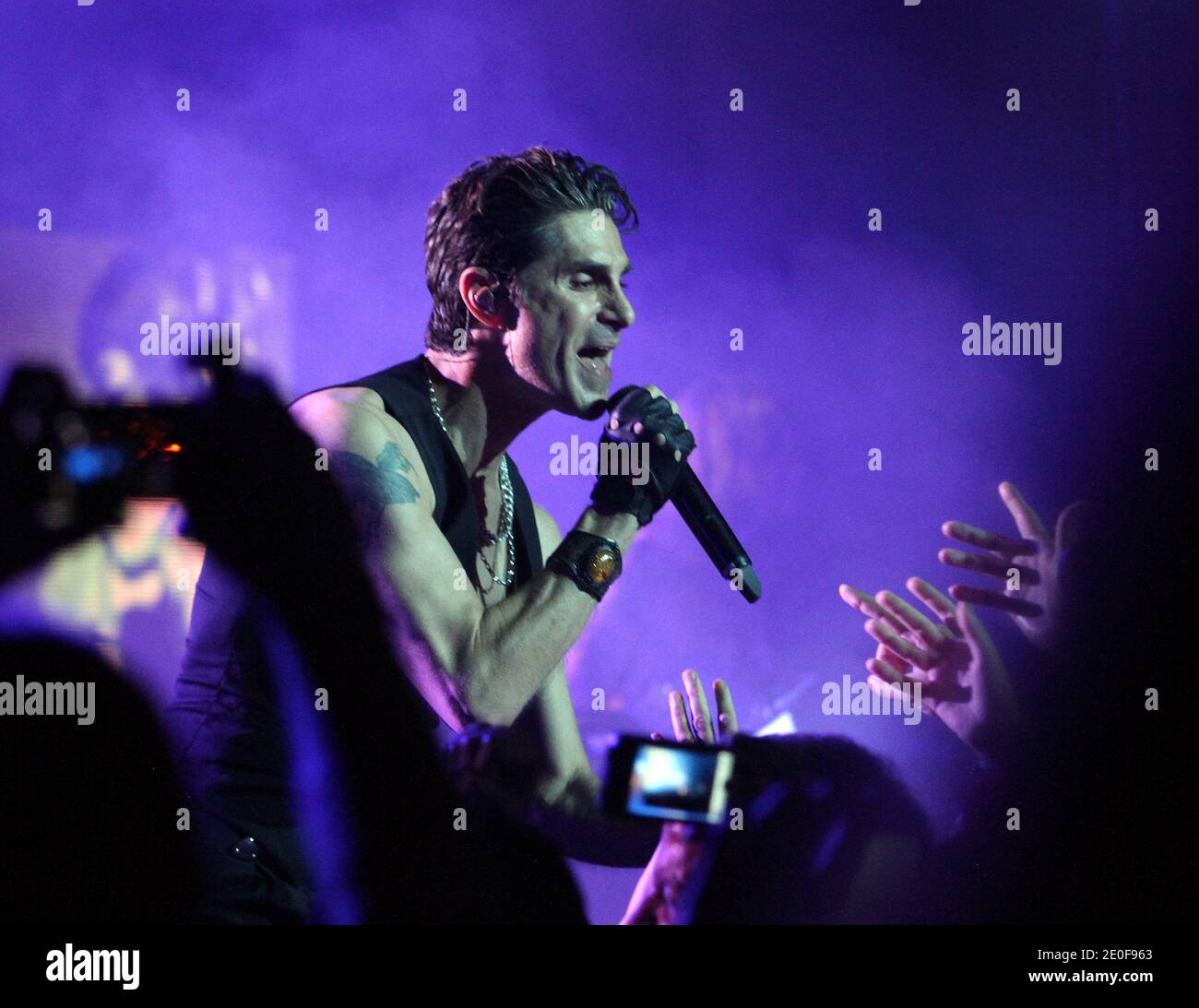 Perry Farrell with Jane's Addiction performing in concert at the ...