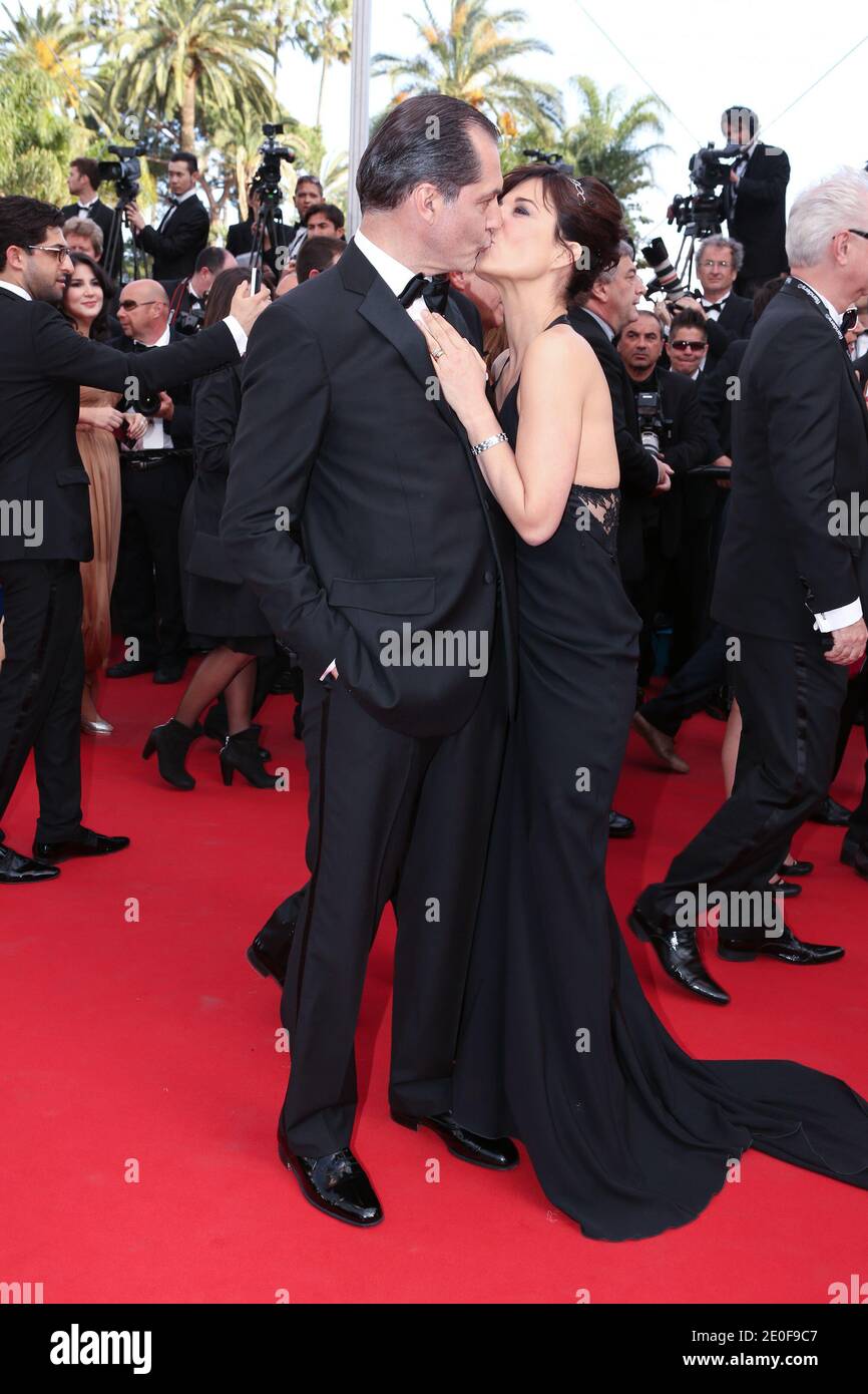 Samuel Labarthe, Helene Medigue arriving at the Lawless screening held ...