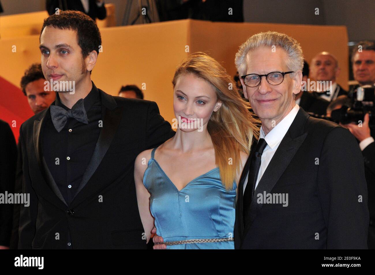 Director Brandon Cronenberg and David Cronenberg (father and son) with ...