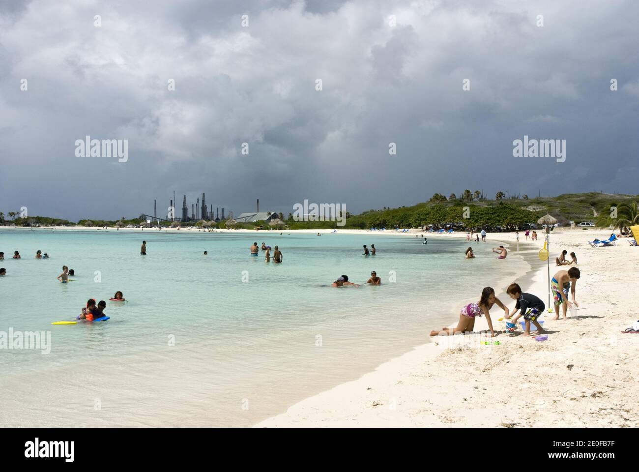Baby Beach is a shallow, sheltered lagoon located in Seroe Colorado, on ...