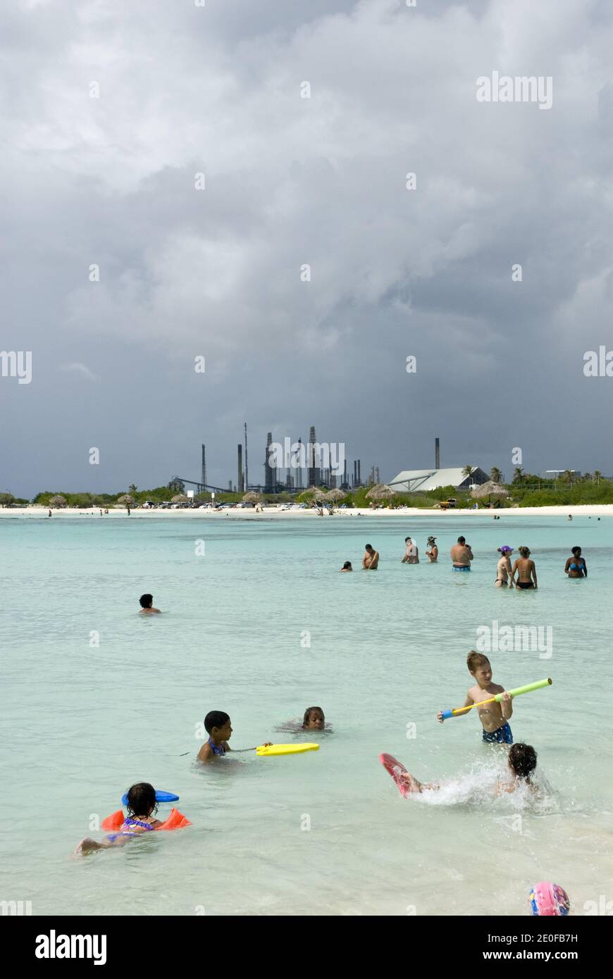 Baby Beach is a shallow, sheltered lagoon located in Seroe Colorado, on ...