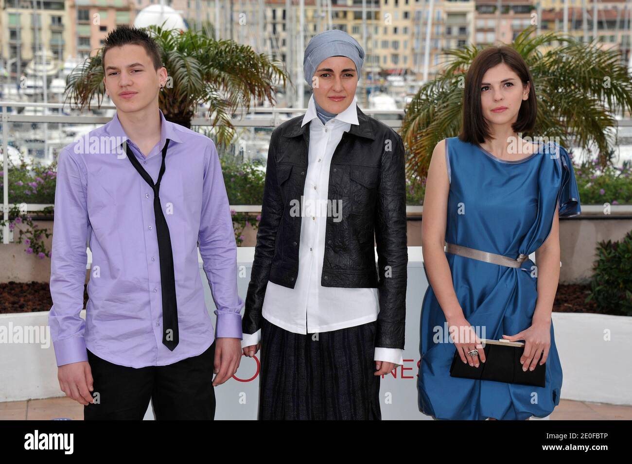 Ismir Gagula, Aida Begic and Marija Pikic posing during the 'Djeca ...