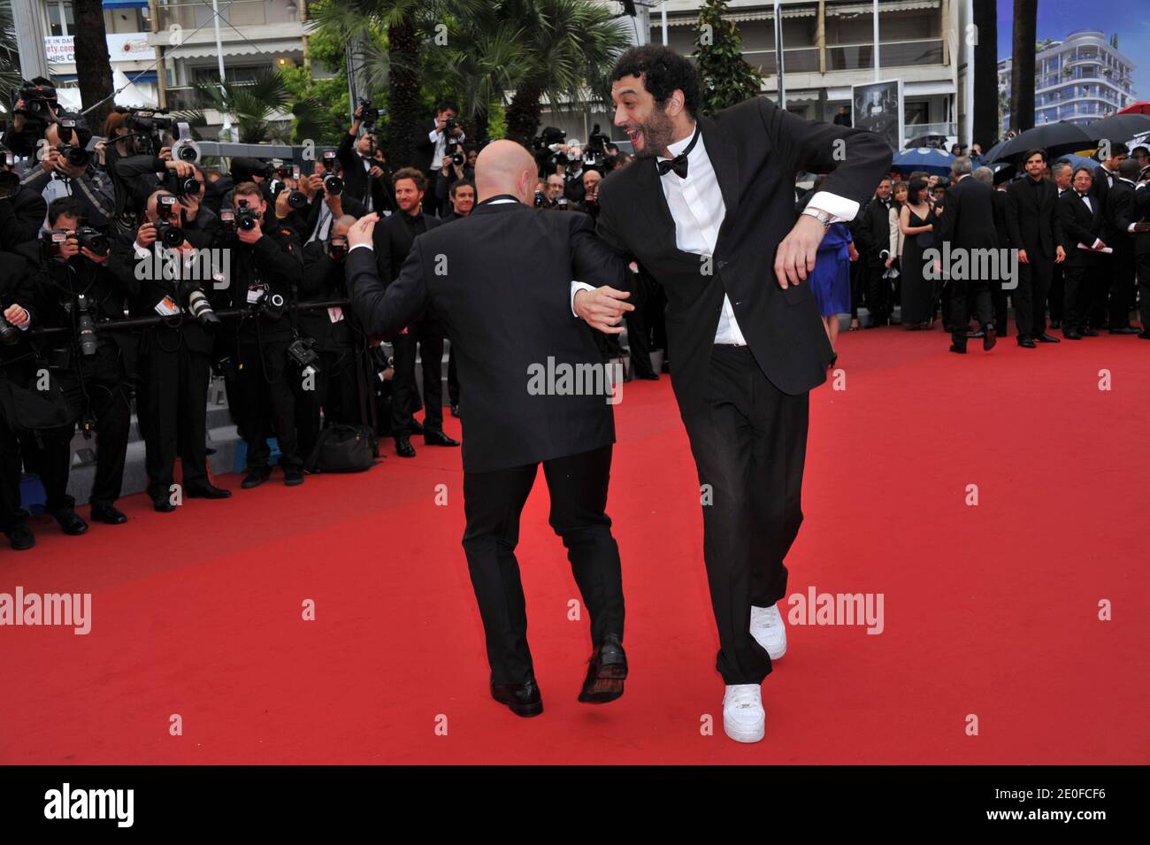 French actor Ramzi, Franck Gastambide, Mehdi Sadoun and Jib Pocthier ...