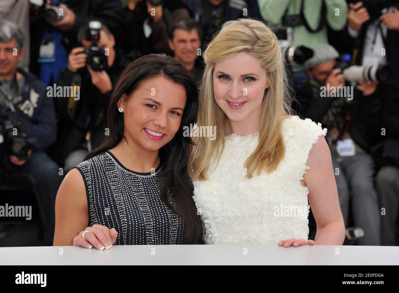 Jasmin Riggins and Siobhan Reilly posing during 'The angel's share ...