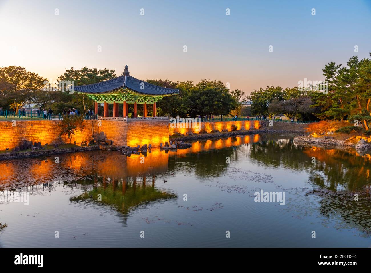 Night view anapji pond hi-res stock photography and images - Alamy