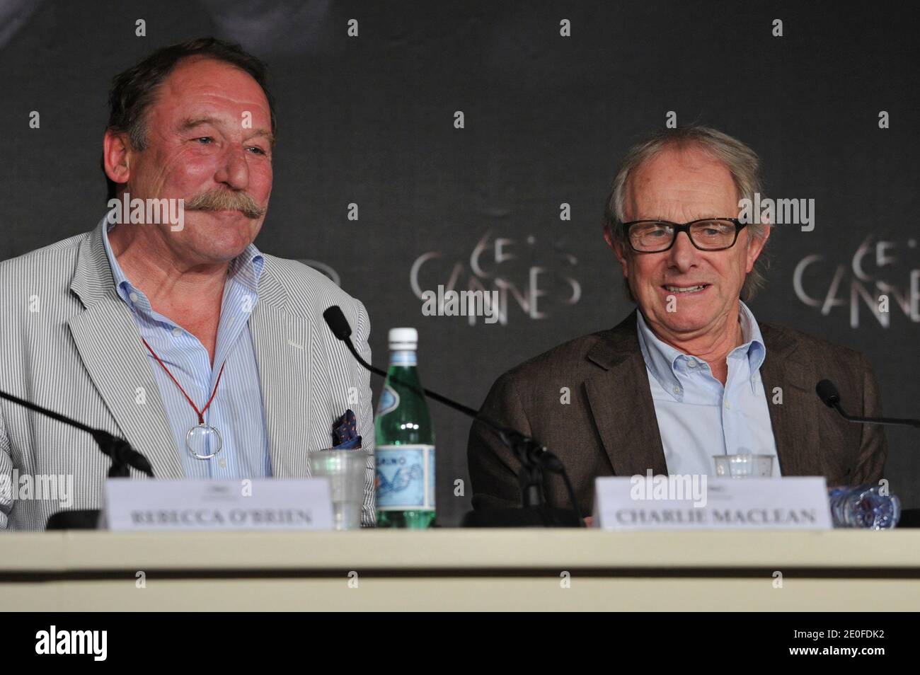 Charlie Maclean and Ken Loach attending 'The angel's share' press ...