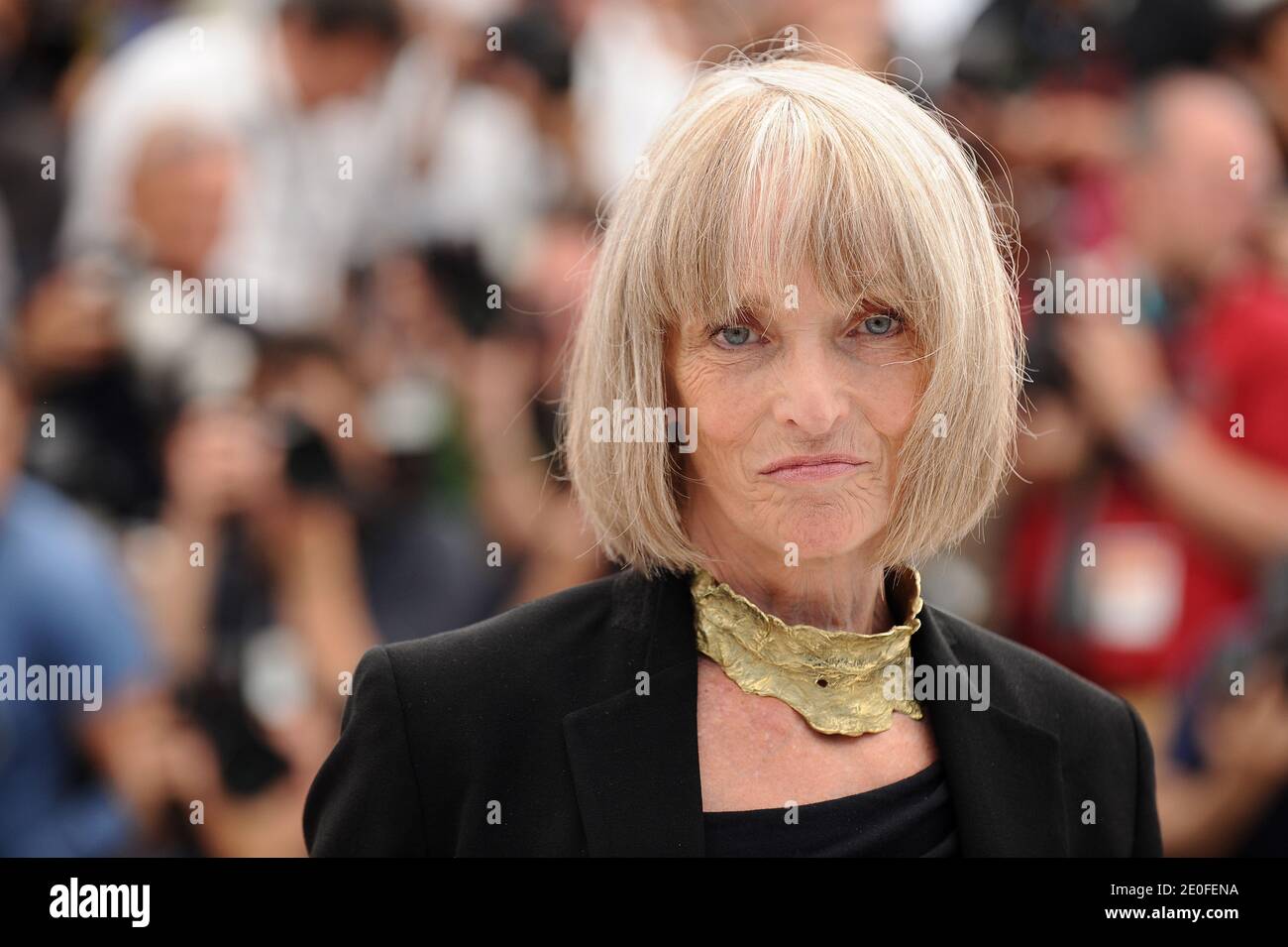 Edith Scob poses during the photocall of "Holy Motors" part of the 65th ...