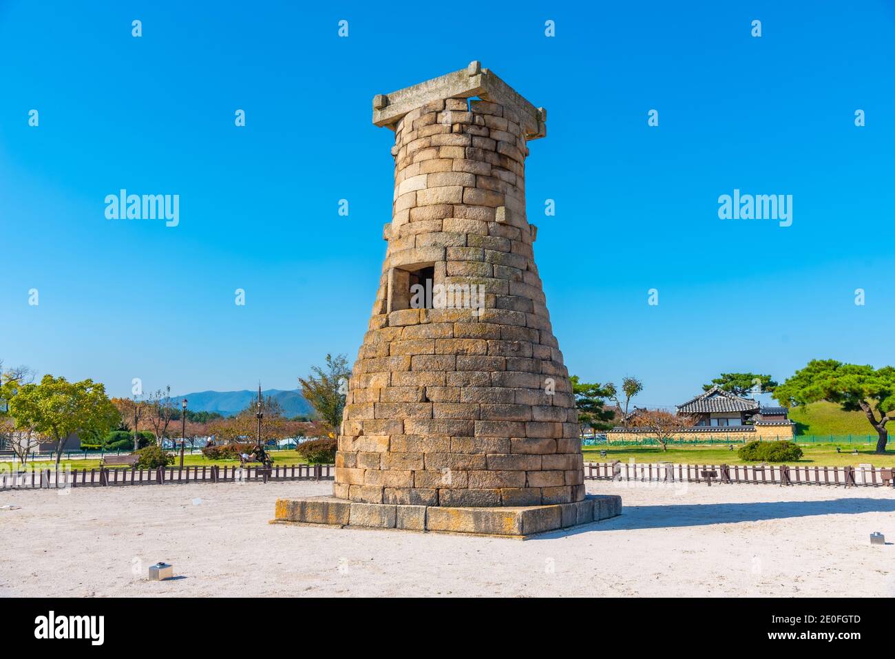 Cheomseongdae ancient observatory in Gyeongju, Republic of Korea Stock ...